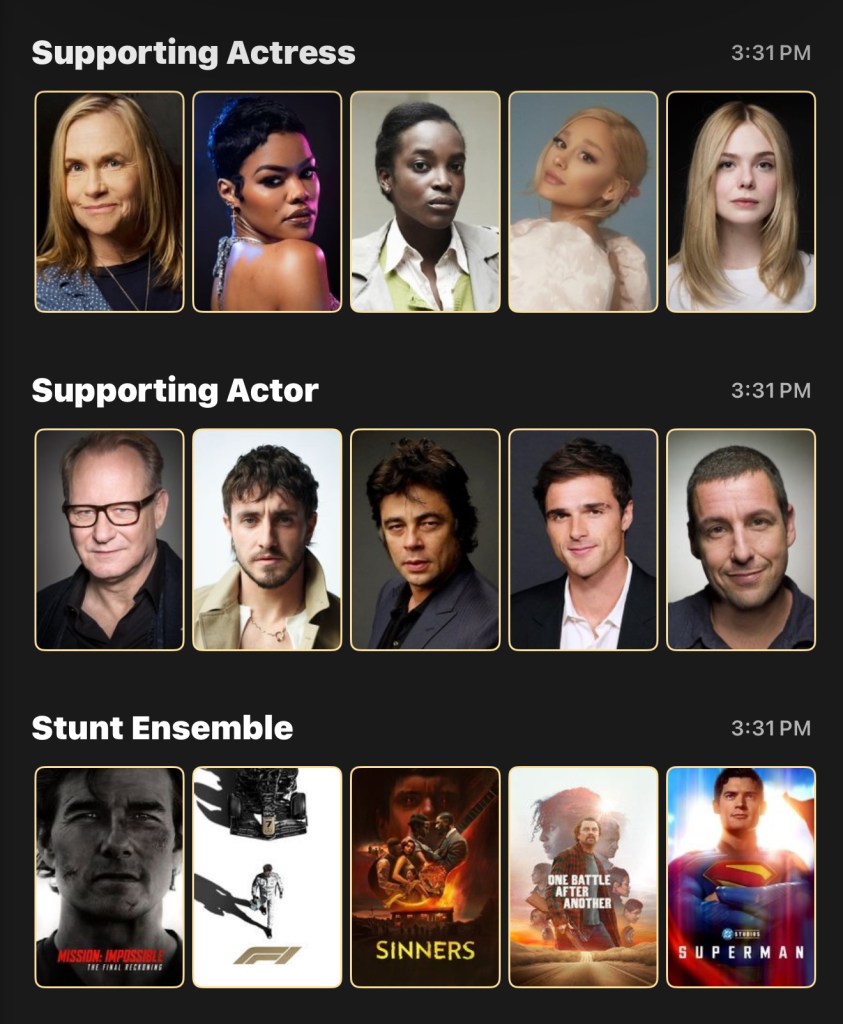 SAG and DGA Predications – Nicole's Film Perspectives